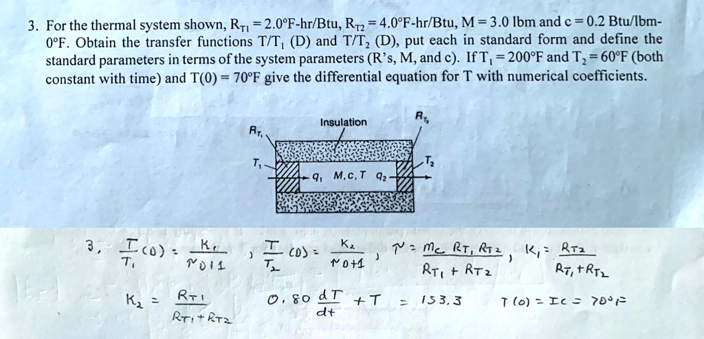 solution included 3for the thermal system shownr20f hrbtur40f ...