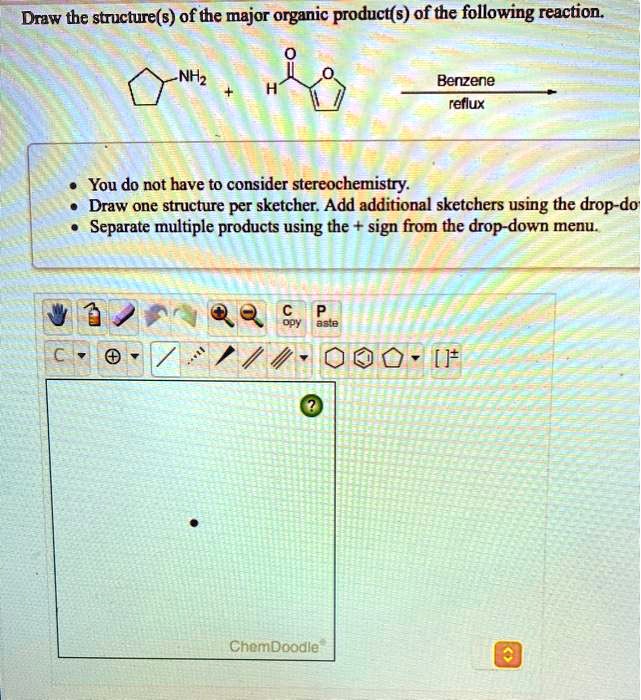 SOLVED: Draw the structure(s) of the major organic product(s) of the ...