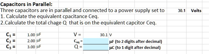 capacitors in parallel three capacitors are in parallel and connected ...