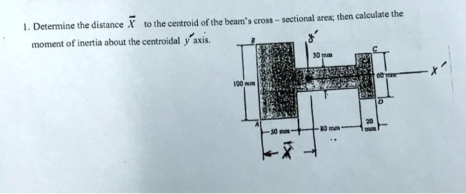 SOLVED: Determine the distance to the centroid of the beam's cross-sectional area; then ...