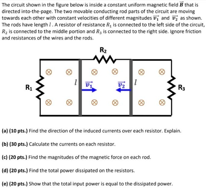 SOLVED: The circuit shown in the figure below is inside a constant ...