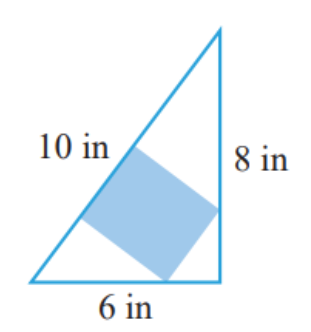a rectangle is to be inscribed in a right triangle having sides of ...