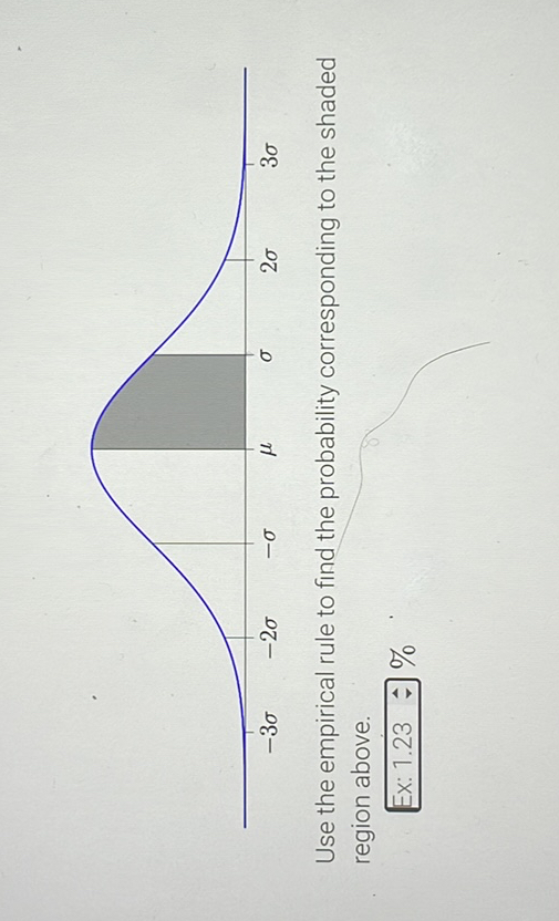Use the empirical rule to find the probability corresponding to the ...