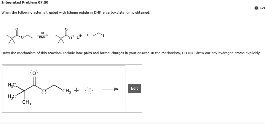 SOLVED: Integrated Problem 07.80 When the following ester treated with ...