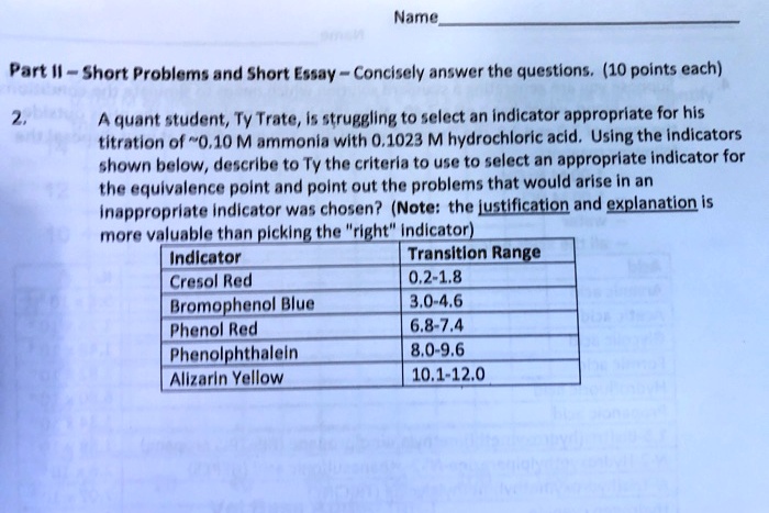 SOLVED: Part I: Short Problems and Short Essay Concisely answer the ...
