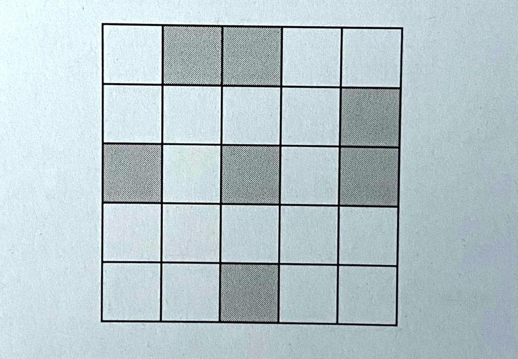 shade two or more squares so that this grid has rational symmetry of order 4 23852
