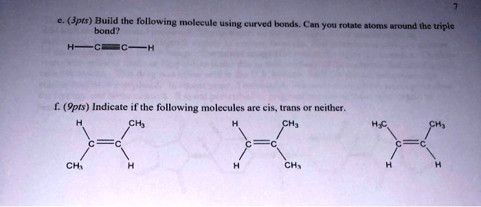 SOLVED: (Jpts) Build the following molecule using " curved bonds- Can ...