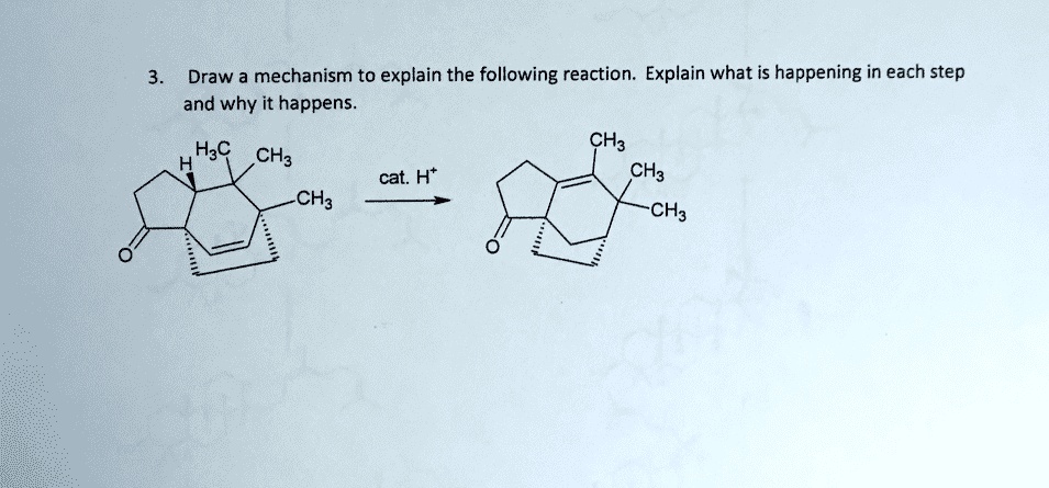 VIDEO solution: ' Draw a mechanism to explain the following reaction. Explain what is happening ...