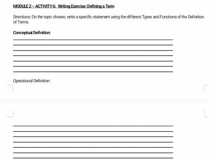 SOLVED: MODULE 2 - ACTIVITY6: Writing Exercise: Defining a Tem ... SOLVED: MODULE 2 - ACTIVITY6: Writing Exercise: Defining a Tem ...