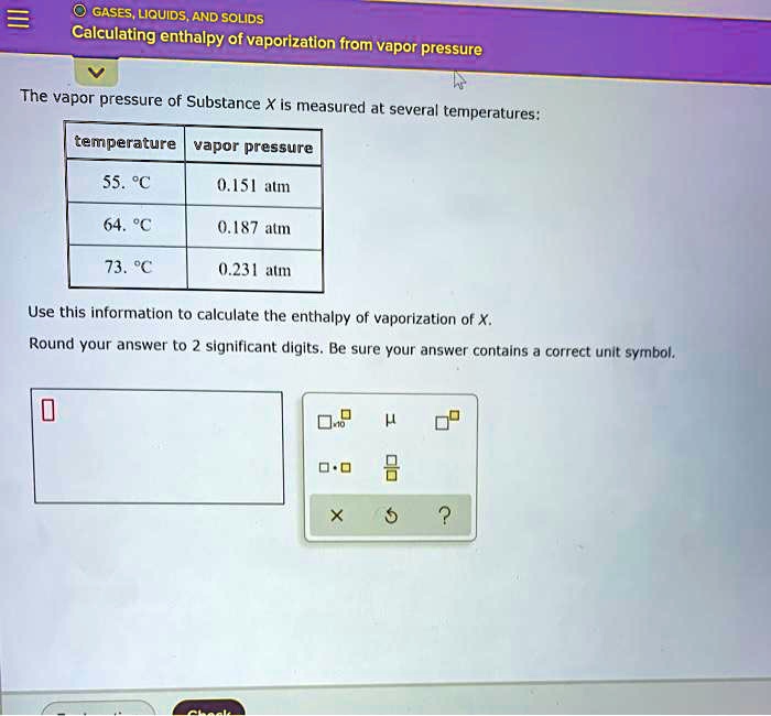 GASES, LIQUIDS, AND SOLIDS: Calculating Enthalpy of Vaporization from ...