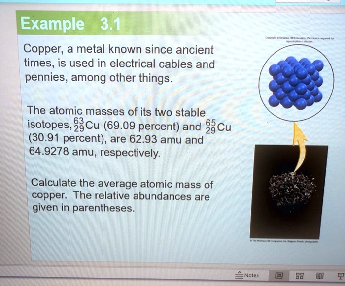 example 31 copper a metal known since ancient times is used in ...