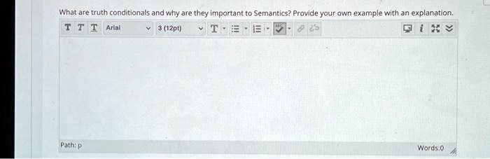 What are truth conditionals and why are they important to Semantics ...