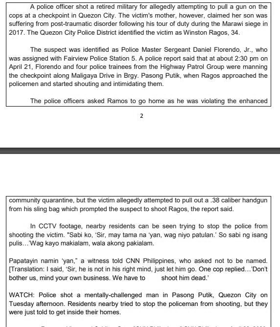 SOLVED: Directions: Read the article and answer the graphic organizer ...