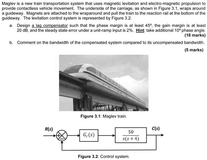 SOLVED: Maglev is a new train transportation system that uses magnetic ...