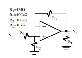 Obtain the expression of the output voltage V0, in terms of input voltages V1 and V2