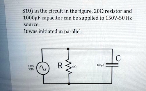 SOLVED: Find the voltage applied to the circuit. a) Find the circuit ...