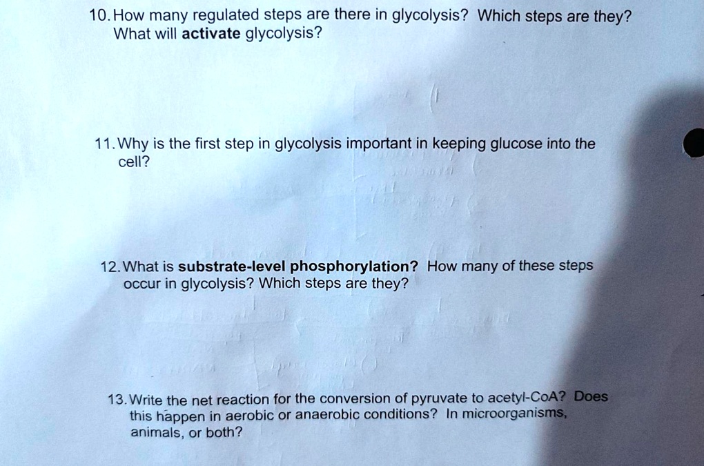 10how many regulated steps are there in glycolysis which steps are they ...