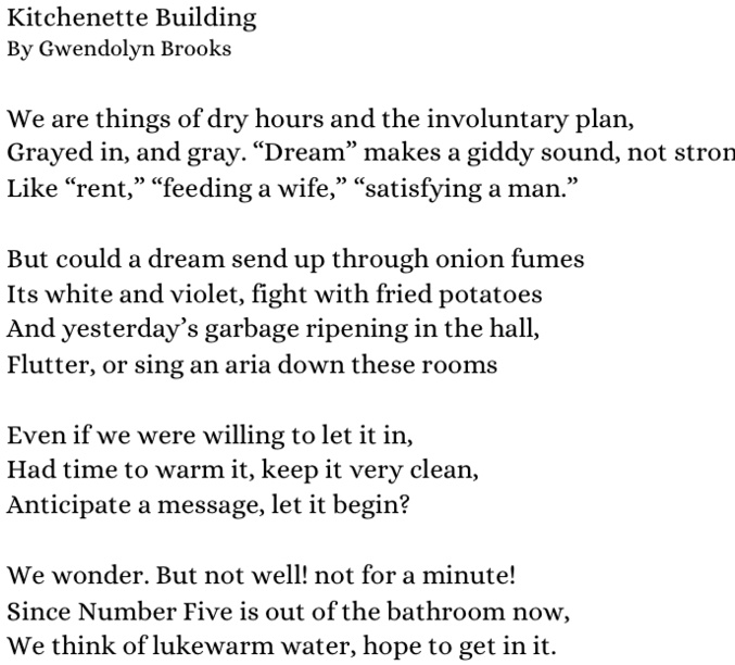 SOLVED: a) Who is the speaker? b) What topic is this poem about? c ...