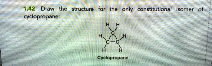SOLVED: Draw the structure for the only constitutional isomer of ...
