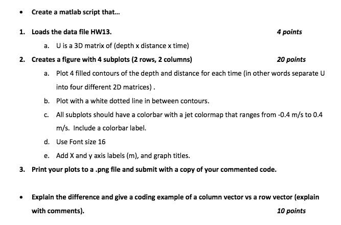 Solved Here Is The Mat File Matlabmat Create A Matlab Script That 1 Loads The Data File