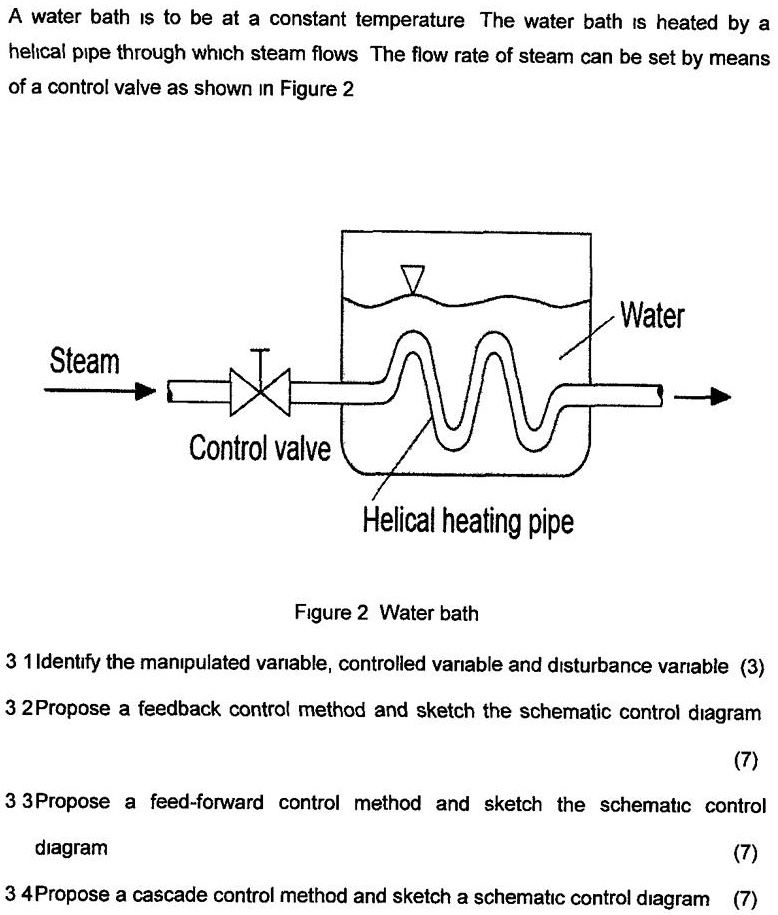 SOLVED: A water bath is to be at a constant temperature. The water bath ...