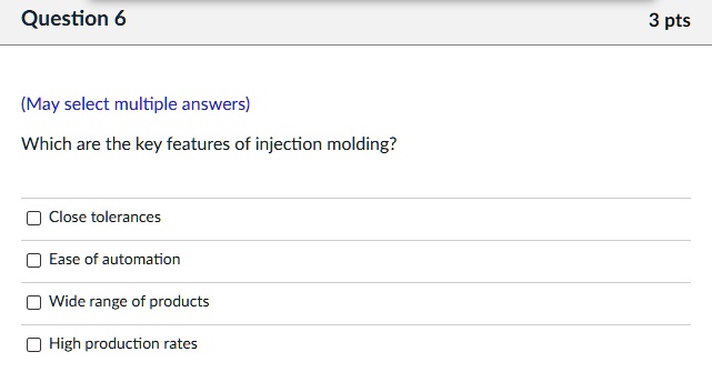 SOLVED: Question 6 3 pts (May select multiple answers Which are the key ... SOLVED: Question 6 3 pts (May select multiple answers Which are the key ...
