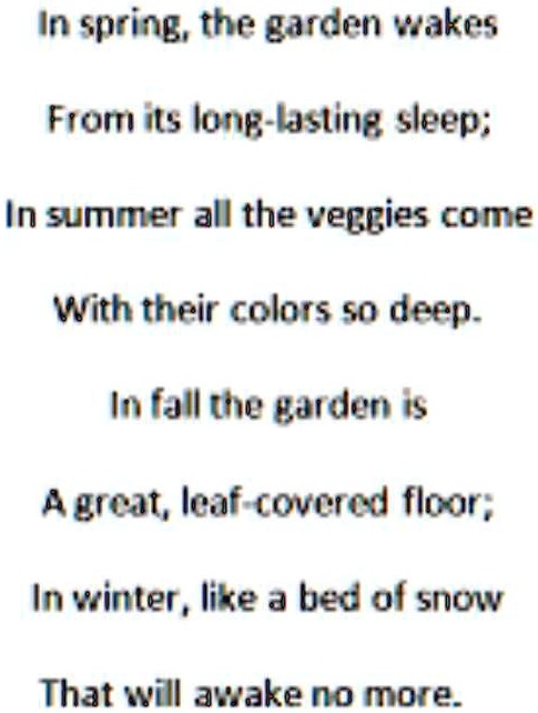 pa underline po ng mga figurative language in spring the garden akes ...