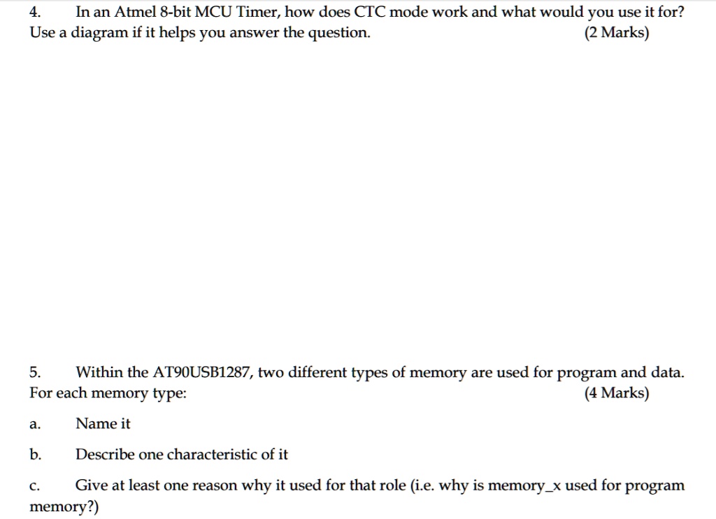 Solved Could Anyone Please Help Me Thank You So Much 4 In An Atmel 8 Bit Mcu Timer How Does