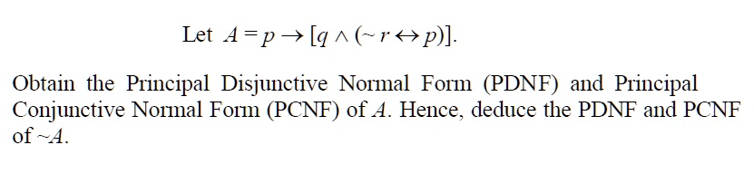 SOLVED: Let 4 - p - [q ^ ( r