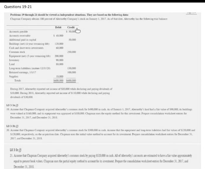 SOLVED: Text: Include journal entries for the first year (2017 ...