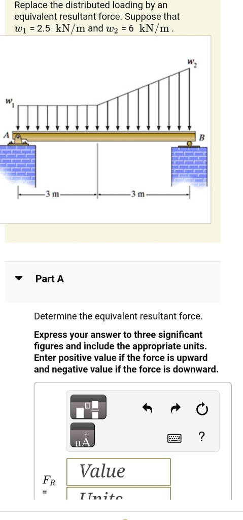 texts replace the distributed loading by an equivalent resultant force suppose that w1 25 knm ...