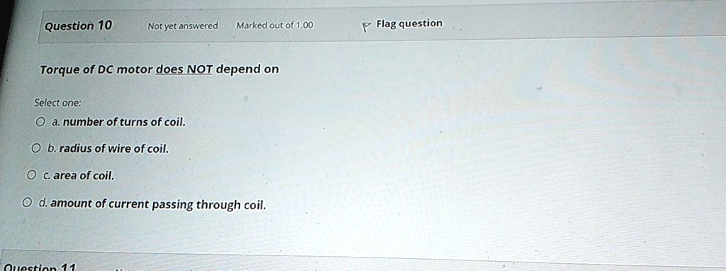 SOLVED: Question 10 Notyet answered Marked out of 1,00 Flag question ... SOLVED: Question 10 Notyet answered Marked out of 1,00 Flag question ...
