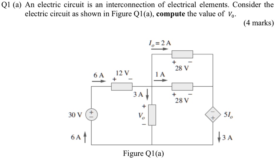 Q1(a) An electric circuit is an interconnection of electrical elements ...