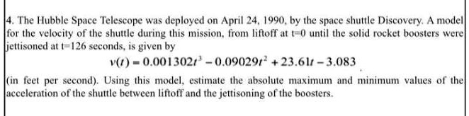 4. The Hubble Space Telescope was deployed on April 24, 1990, by the ...