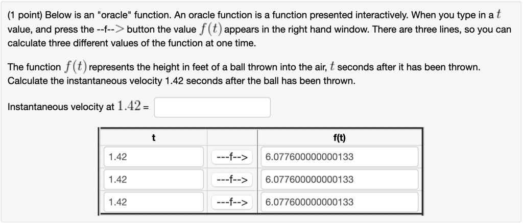 Solved Below Is An Oracle Function An Oracle Function Is A Function Presented Interactively 5317