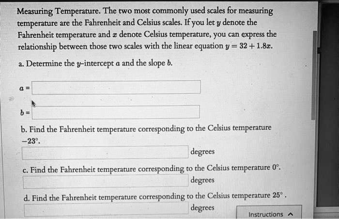 measuring temperature the two most commonly used scales for measuring ...