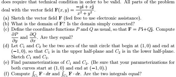 SOLVED: does require that technical condition in order to be valid ...