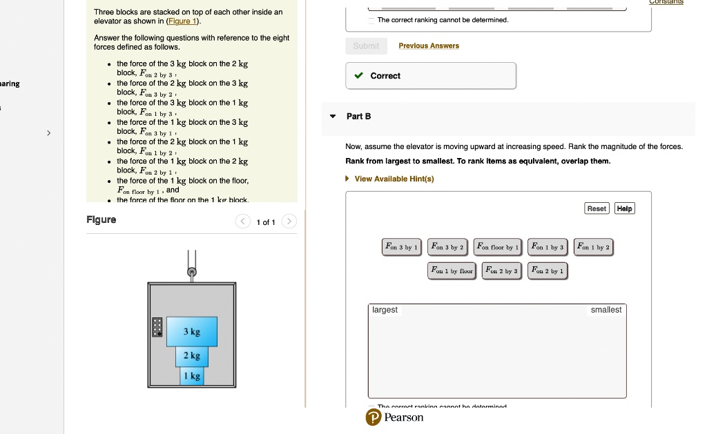 Three blocks are stacked on top of each other inside an elevator as ...