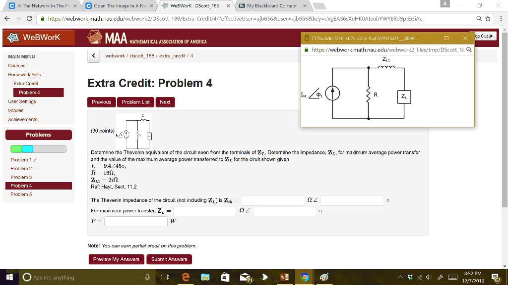 determine the thevenin equivalent of the circuit seen from the ...