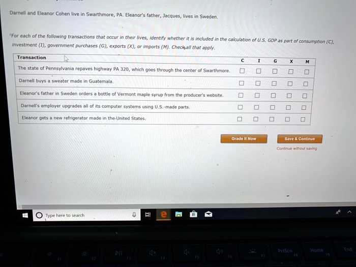 SOLVED: Darnell and Eleanor Cohen live in Swarthmore, PA.Eleanor's father, Jacques, lives in ...