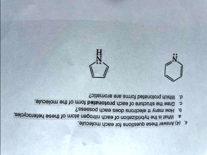 SOLVED: A Which protonated forms are aromatic? Draw the structure of ...