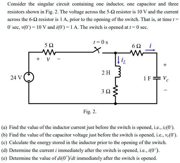 Consider the singular circuit containing one inductor, one capacitor ...