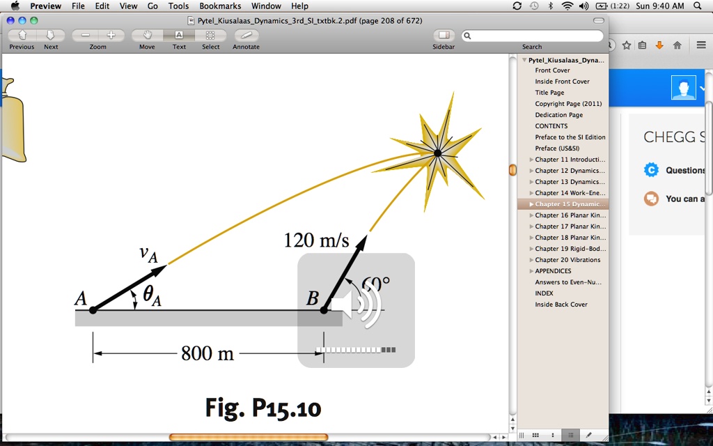 Two Projectiles A And B Are Launched Simultaneously In The Same Vertical Plane With The Initial