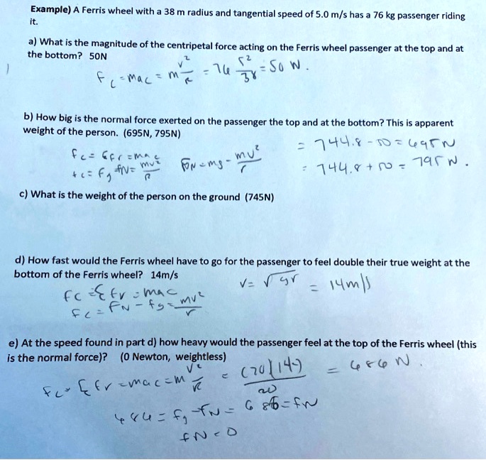 SOLVED: a) What is the magnitude of the centripetal force acting on the ...
