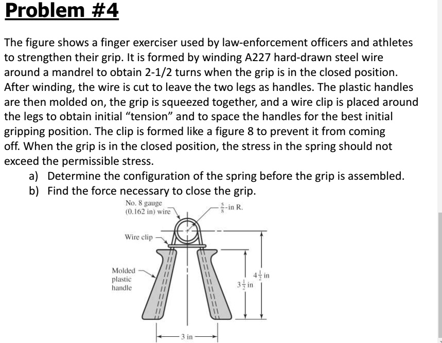 problem 4 the figure shows a finger exerciser used by law enforcement ...