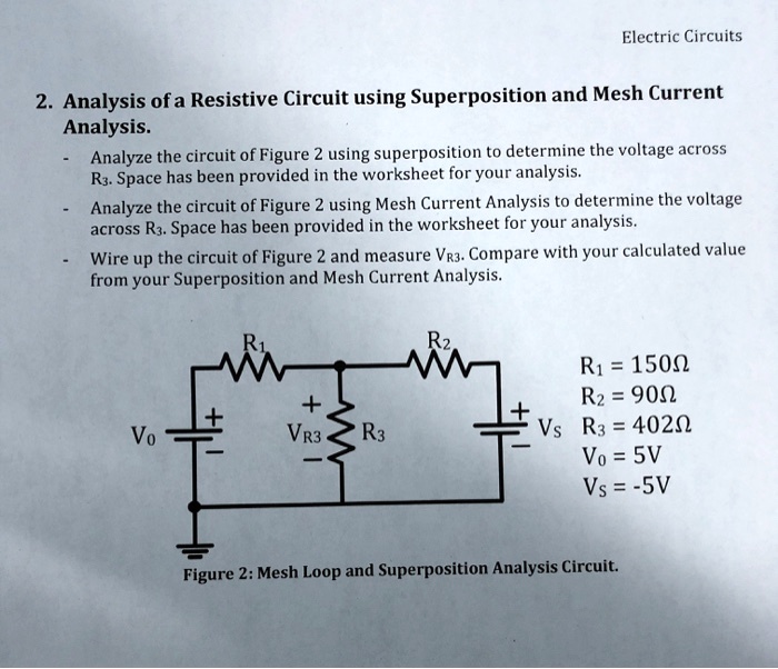 electric circuits 2 analysis of a resistive circuit using superposition ... electric circuits 2 analysis of a resistive circuit using superposition ...