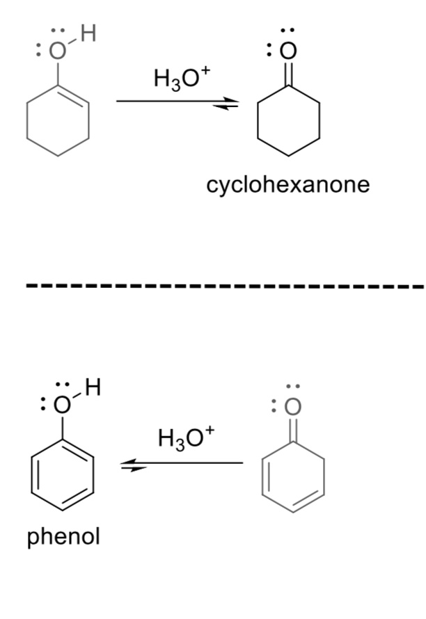 SOLVED: I +O8H cyclohexanone I +O8H phenol