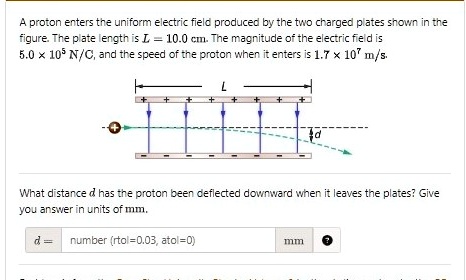 SOLVED: An electron and a proton, each starting from rest, are accelerated by the same uniform ...