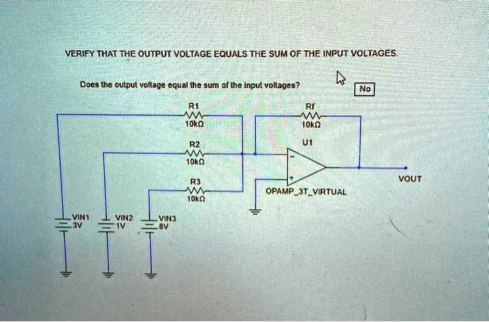 Texts Does The Output Voltage Equal The Input Voltage Verify That The Output Voltage Equals