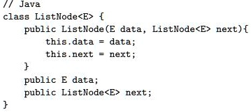 SOLVED: Consider the following implementation of singly-linked lists: A list consists of nodes ...
